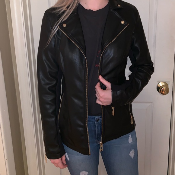 Ivanka Trump | Jackets & Coats | Ivanka Trump Faux Leather Jacket ...